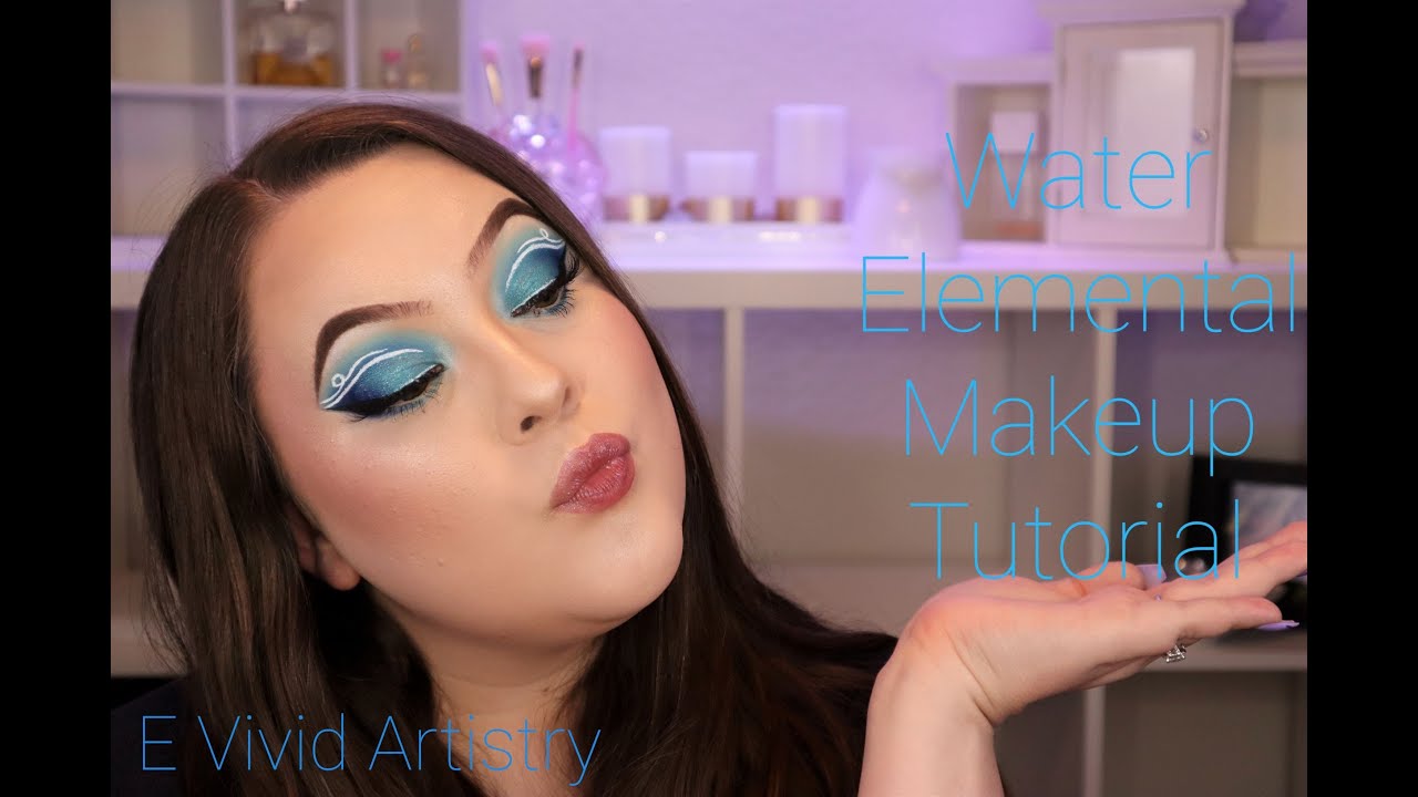 Water Elemental Makeup Tutorial!! (I'm Back!!) - YouTube
