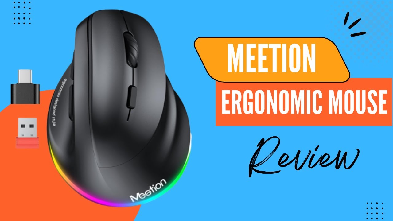 MEETION Ergonomic Mouse: Comfort and Style in One Package Review - YouTube