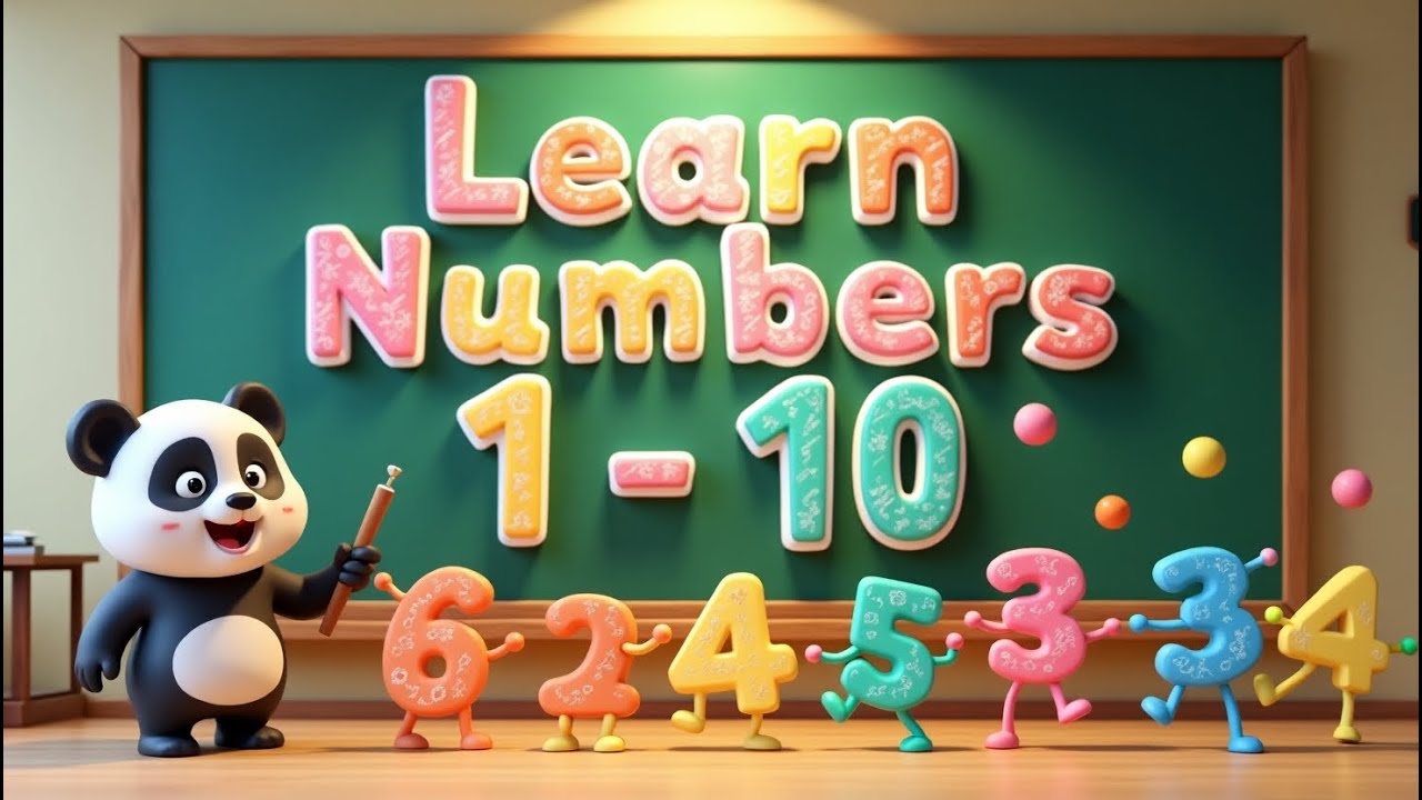 🔢 Let’s Learn Numbers 1-10! Fun Counting Song for Kids 🧸🎶 - YouTube