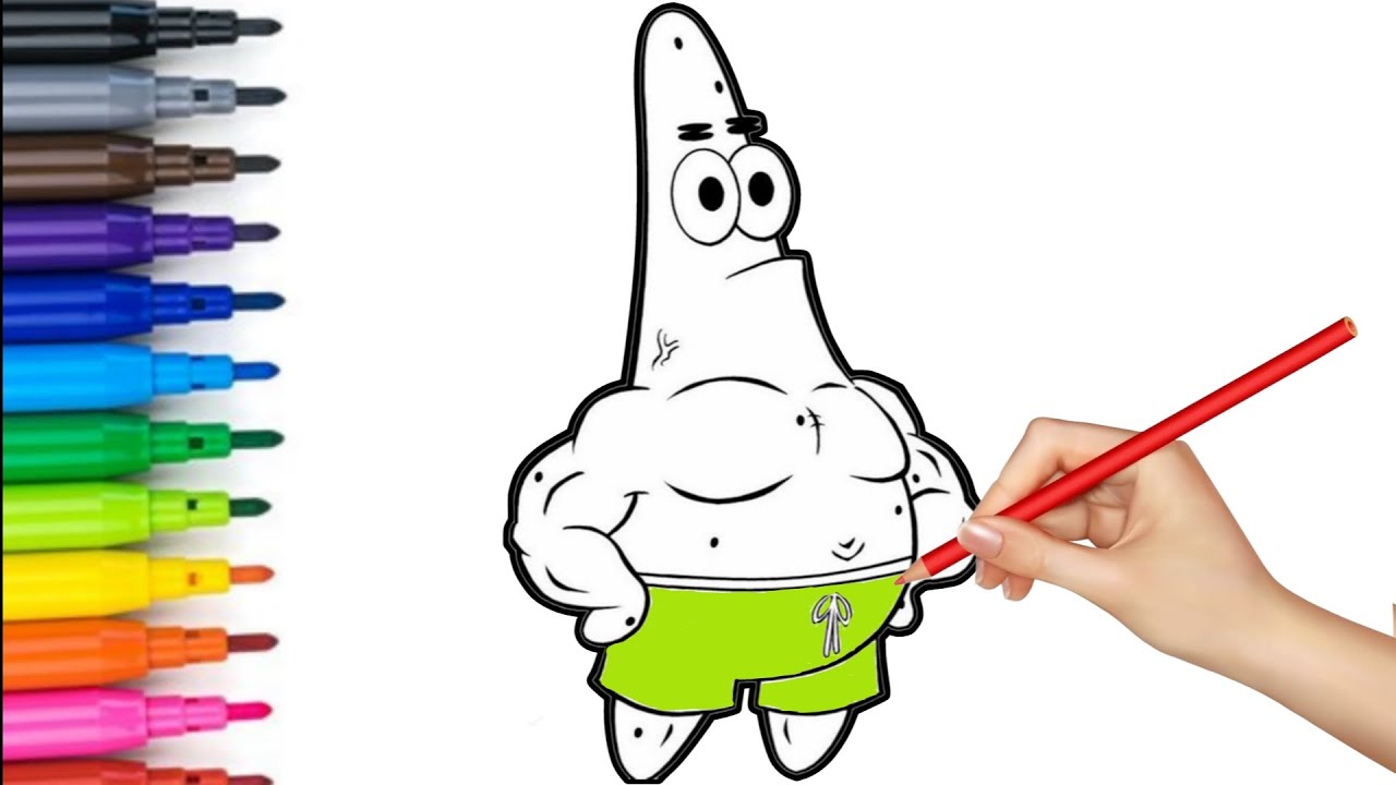 How to draw patrick star || spongebob squarepants - YouTube