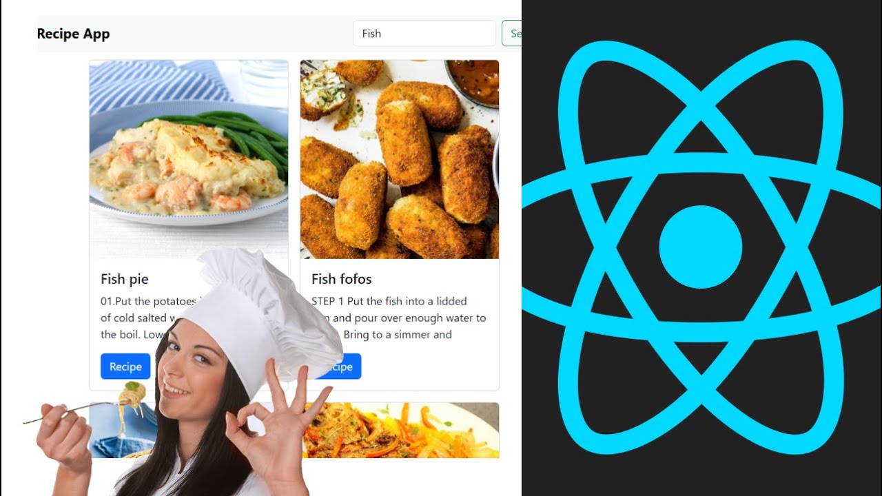 Food Recipe App Using Reactjs And Bootstrap Youtube