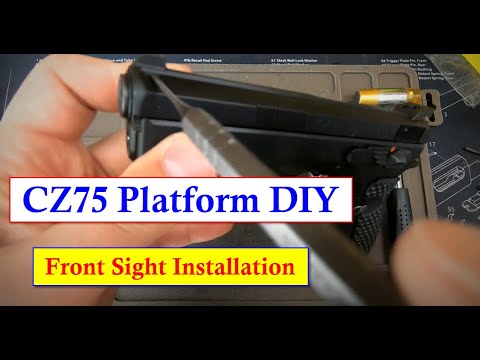 CZ75 Series (SP01, P01, PCR) DIY - Front Sight Replacement with Fiber Optics