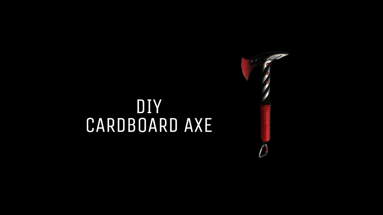 DIY CARDBOARD AXE | TUTORIAL |PHOENIX PROPS - YouTube