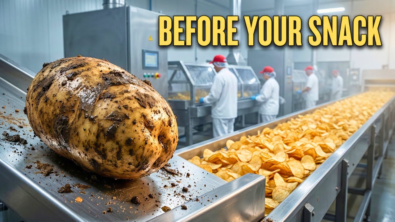 Inside a Modern Potato Chip Factory - YouTube