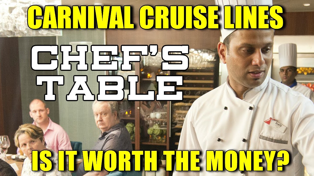 Carnival Cruise Lines' Chefs Table Experience - Full Dining Experience ...