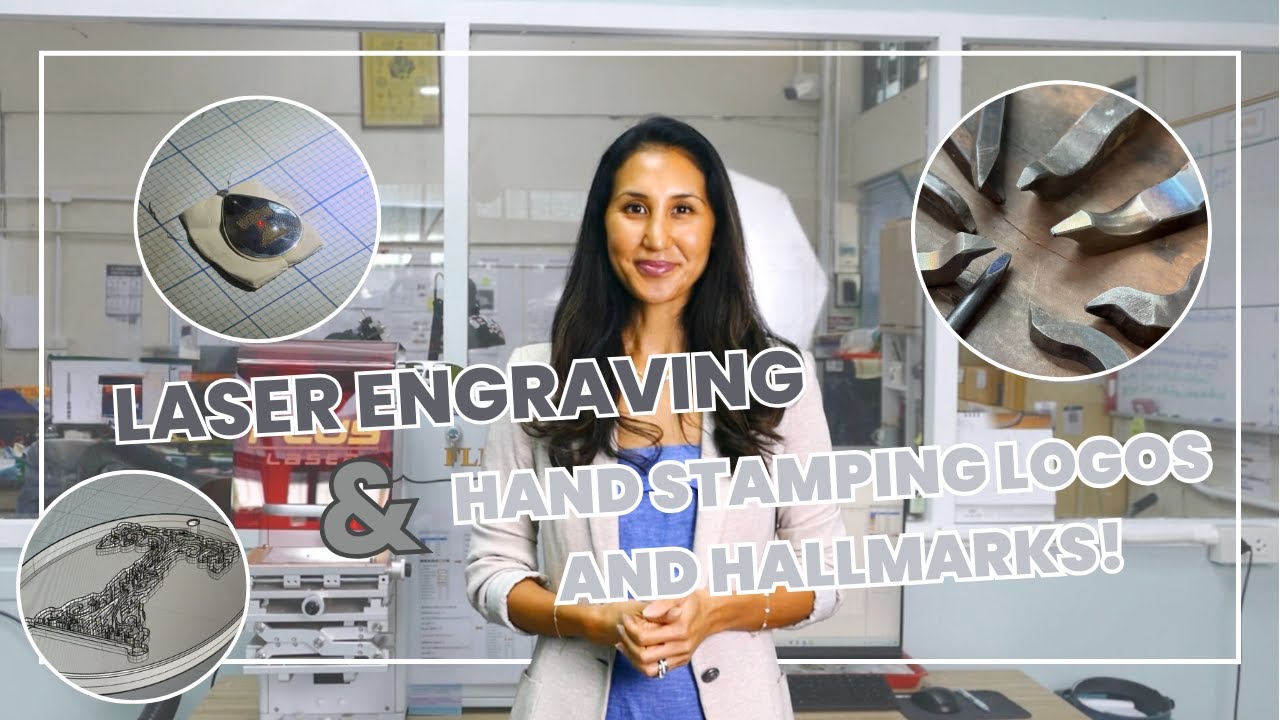 Laser engraving & Hand stamping logos and hallmarks! - YouTube