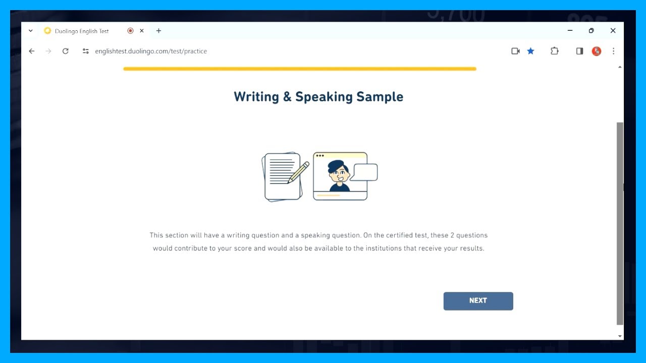 Duolingo English test - Writing & Speaking sample - YouTube