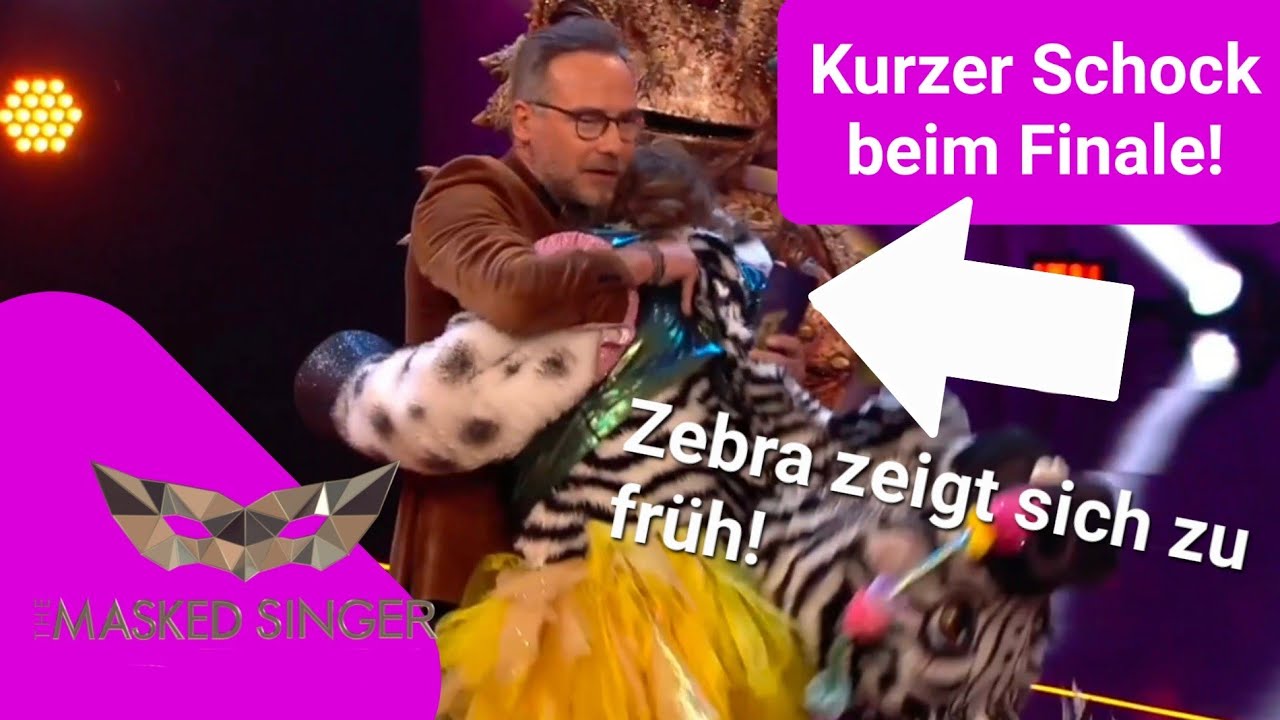 Das Zebra lässt seine Maske zu früh fallen | Finale von The Masked ...