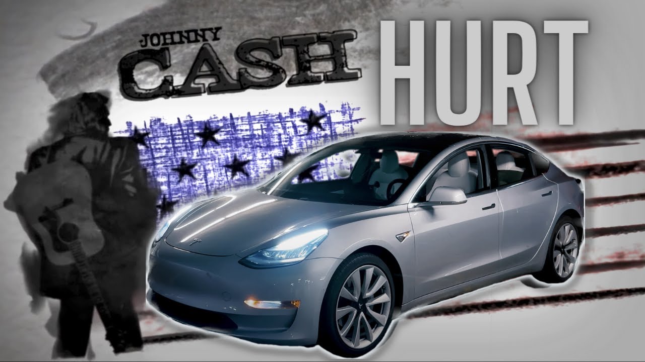 Johnny Cash "Hurt" - Tesla Light Show - YouTube