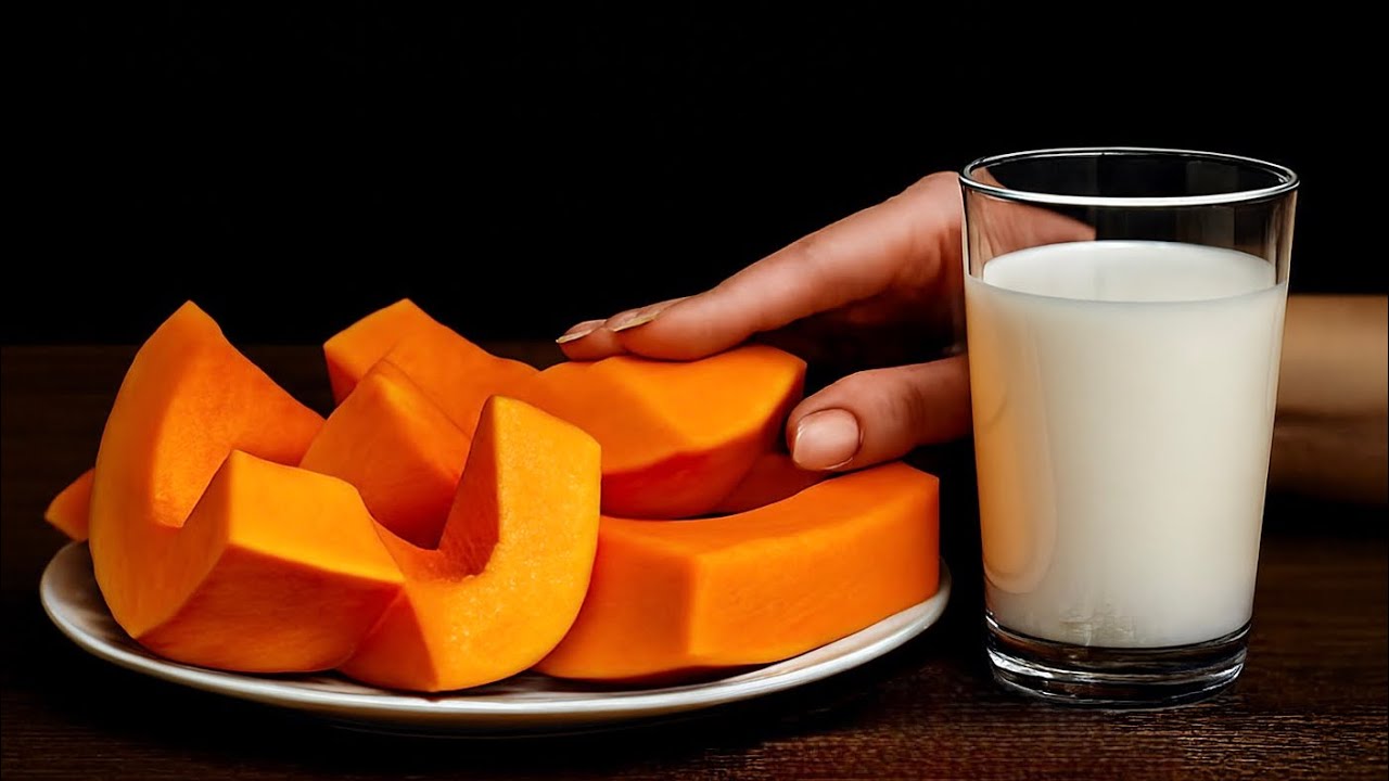 Kürbis mit Milch vermischen! Ein köstliches Dessert in 5 Minuten, ganz ...