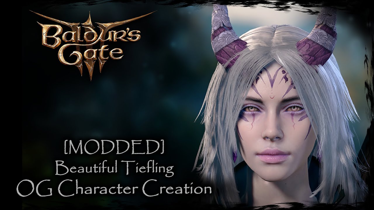 BALDUR'S GATE 3 || Beautiful Tiefling [Original Character #151 ...