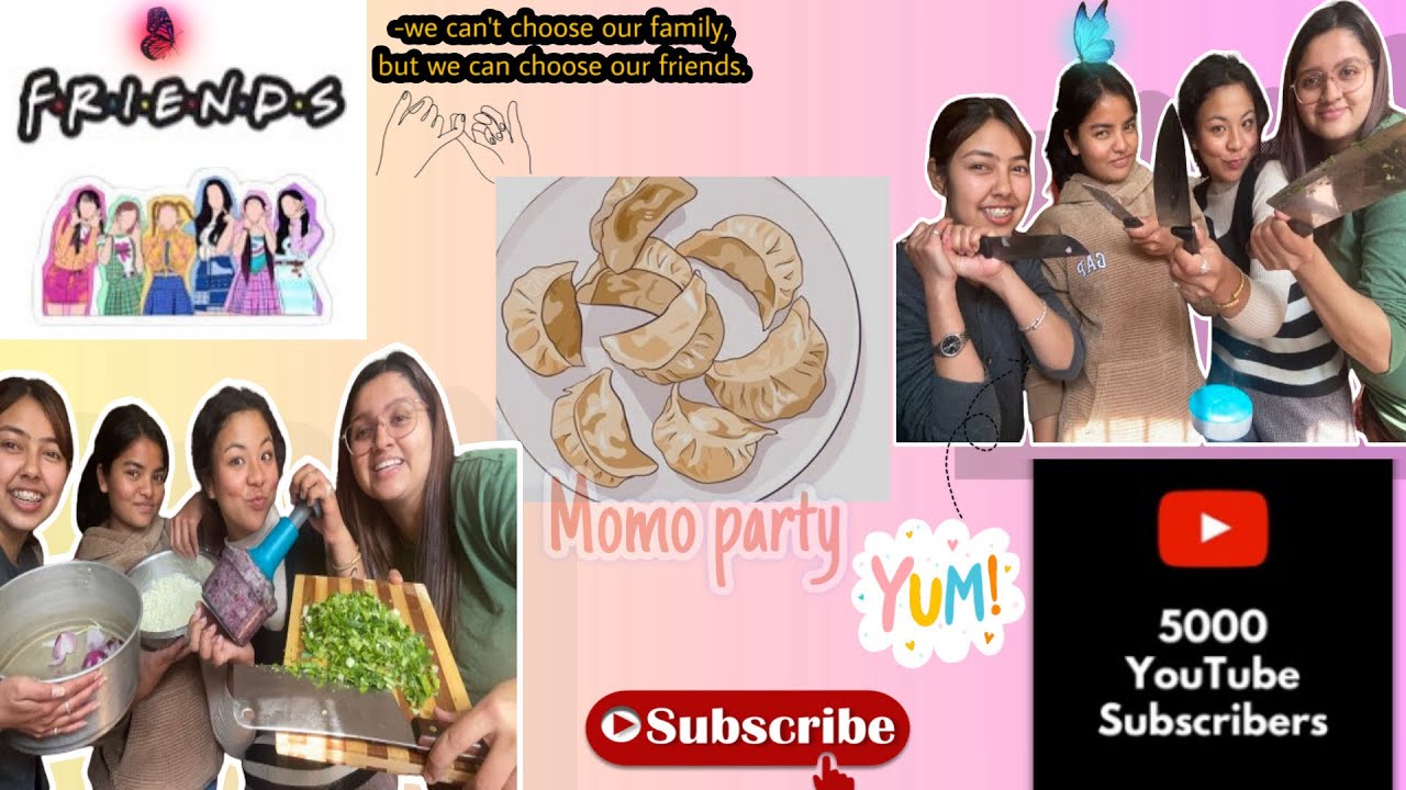 Friends visited my place ️|Momo 🥟| Fun with Friends 👯‍♀️ |5k special😍 ...