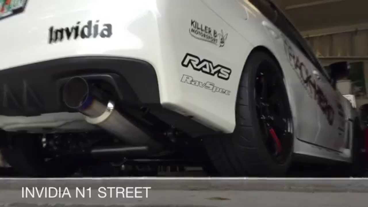 2015 Subaru STi with Invidia Q300 vs. Invidia N1 Street - YouTube