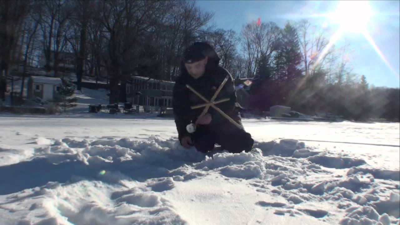 Ice Fishing Bass CT - YouTube