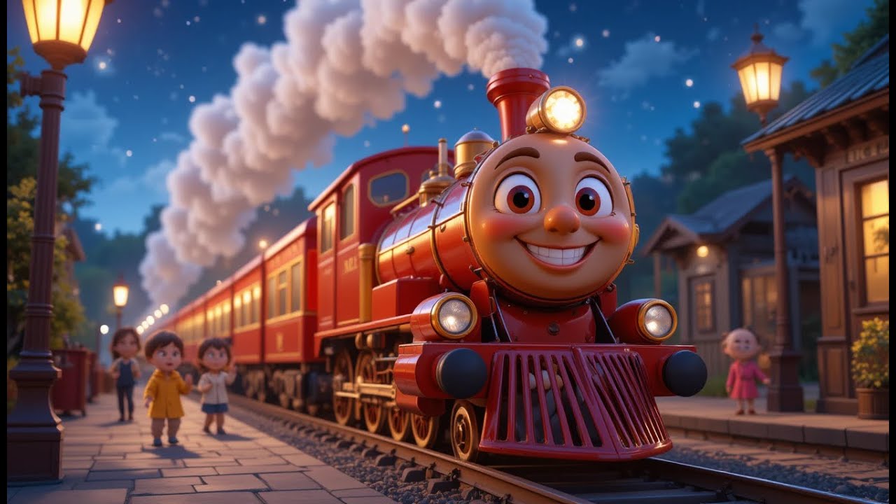 🎵 Happy Train Ride Song | Choo Choo Baby Rhymes & Kids Animation ...
