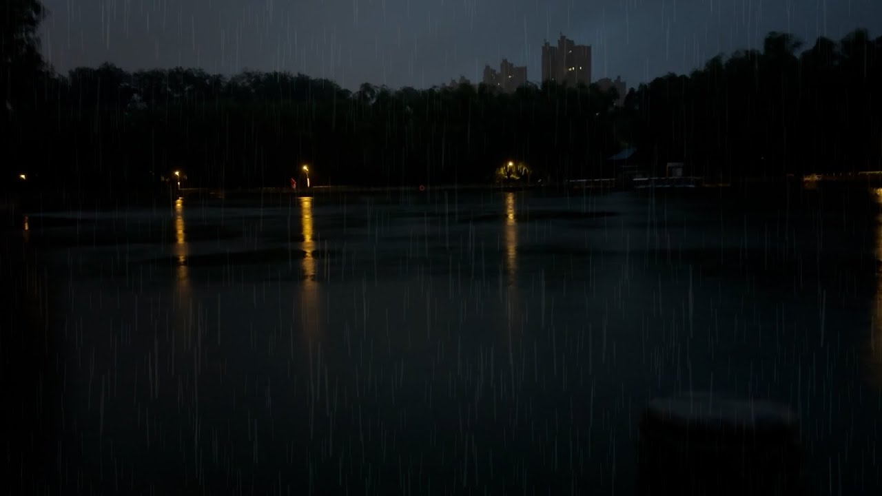 Lakeside Heavy Rain — Soothing Rain for Sleep, Study & Relaxation (8h ...