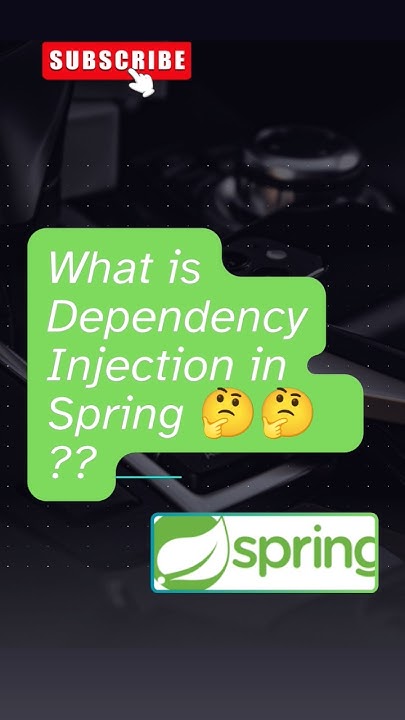 What is Dependency Injection in Spring | #shorts #java #spring - YouTube