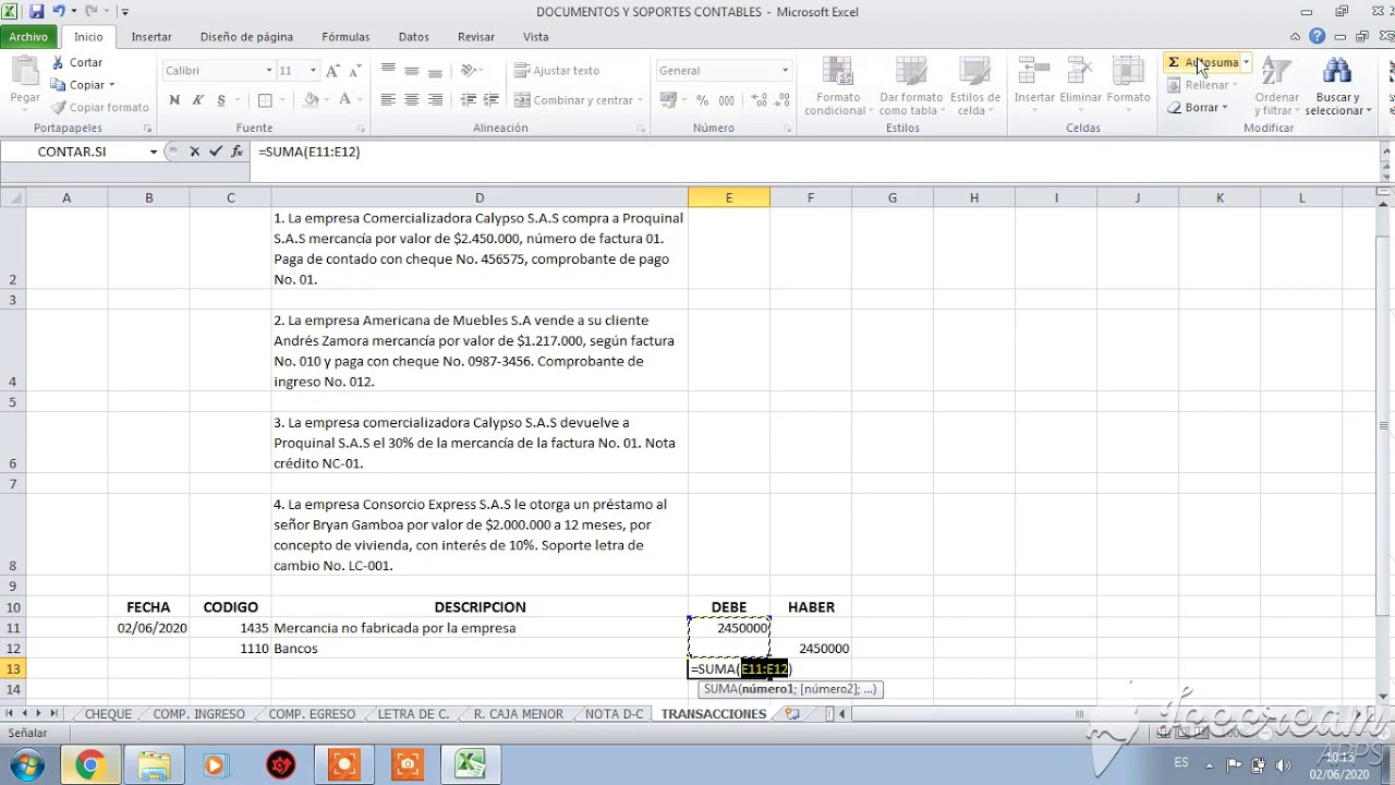 SOPORTES CONTABLES PARTE 1 - YouTube