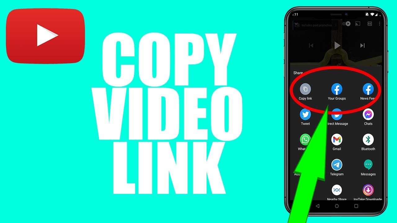 How to Copy YouTube Video Link in Mobile (2022) | Copy Link From ...