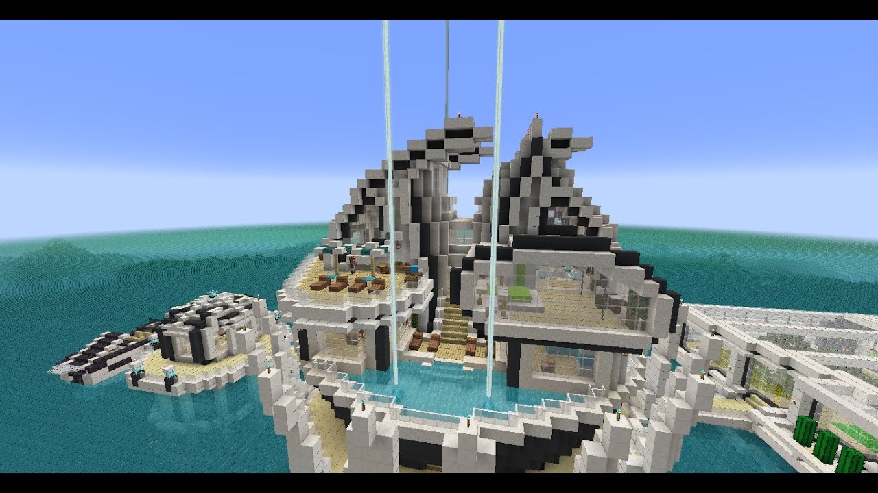 Minecraft: Futuristic Ocean Mansion + Download - YouTube