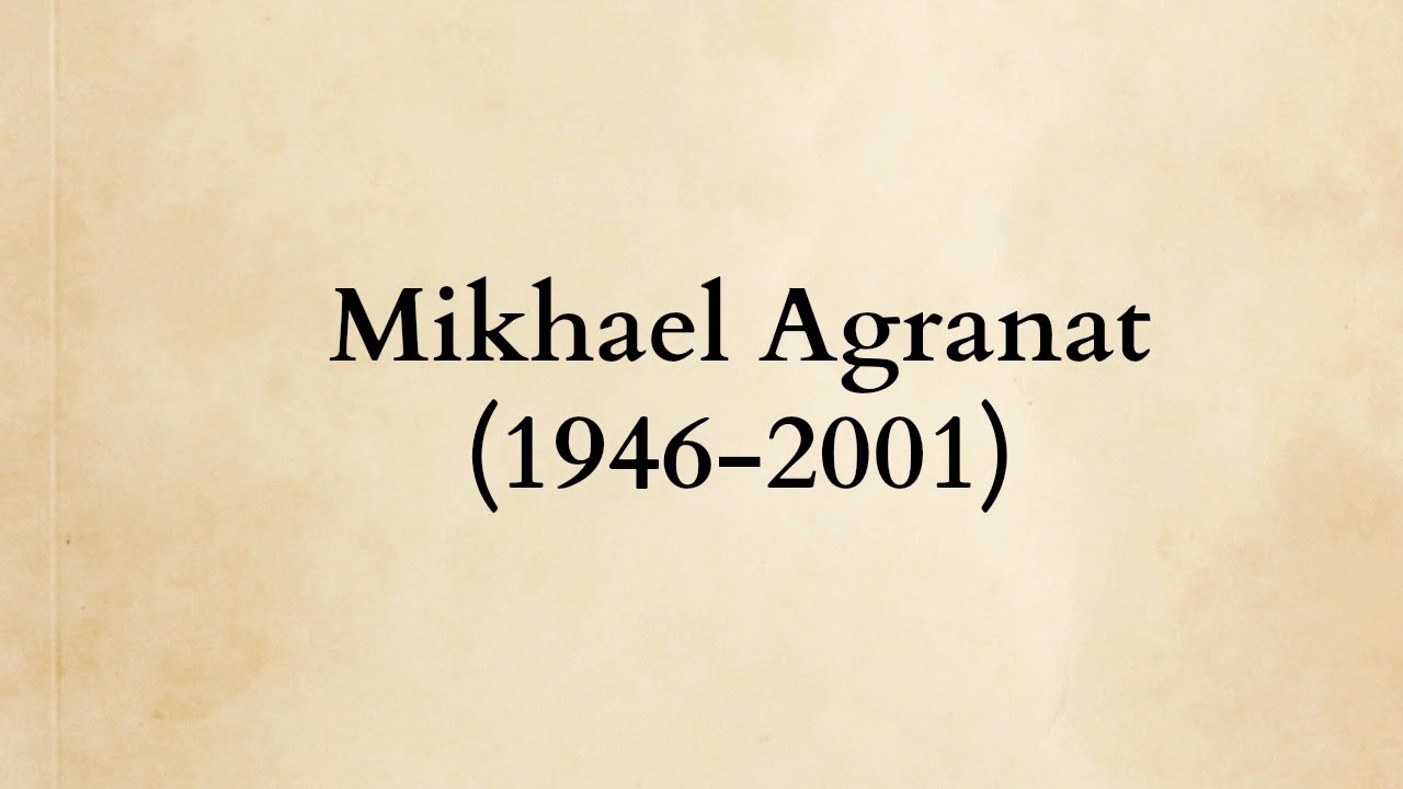 The Piano legacy of Michael Agranat (1946-2001) - YouTube