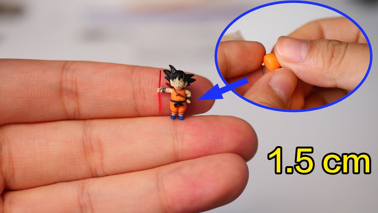 sculpting smallest Goku, Height 1.5cm|Dragon Ball |clay art - YouTube