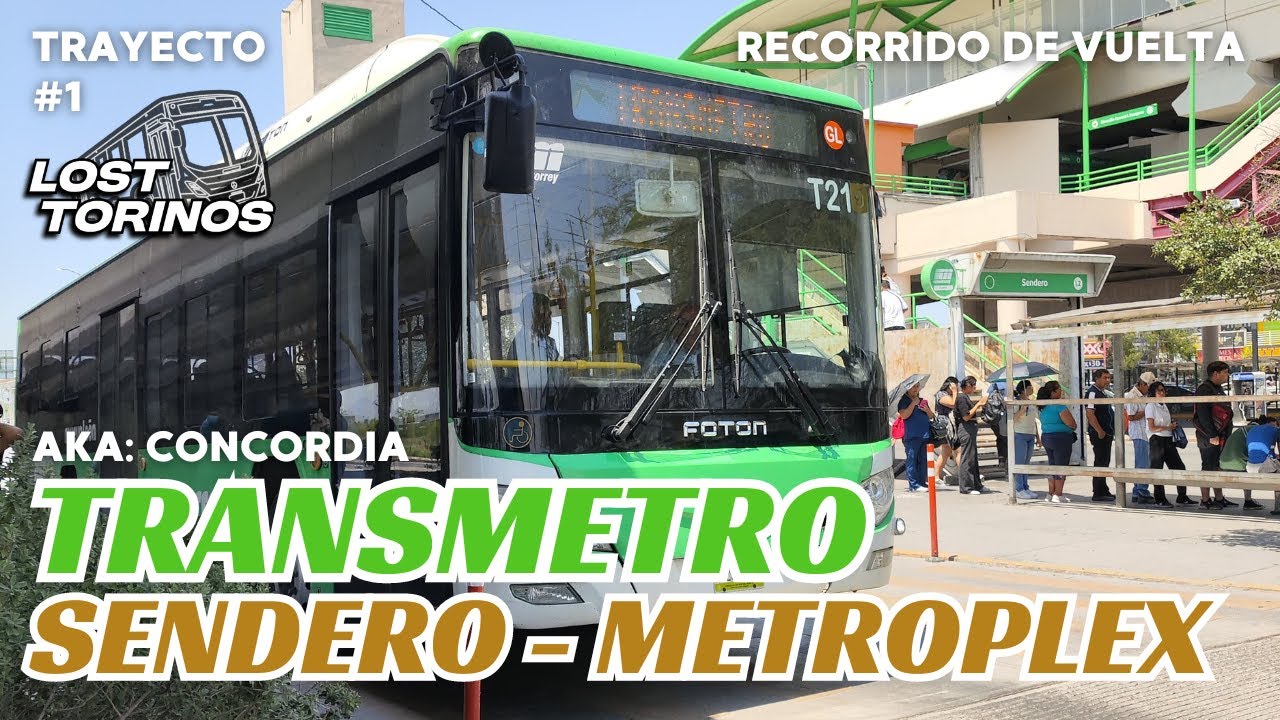 TRAYECTO || Transmetro Sendero - Metroplex || Recorrido de Vuelta - YouTube