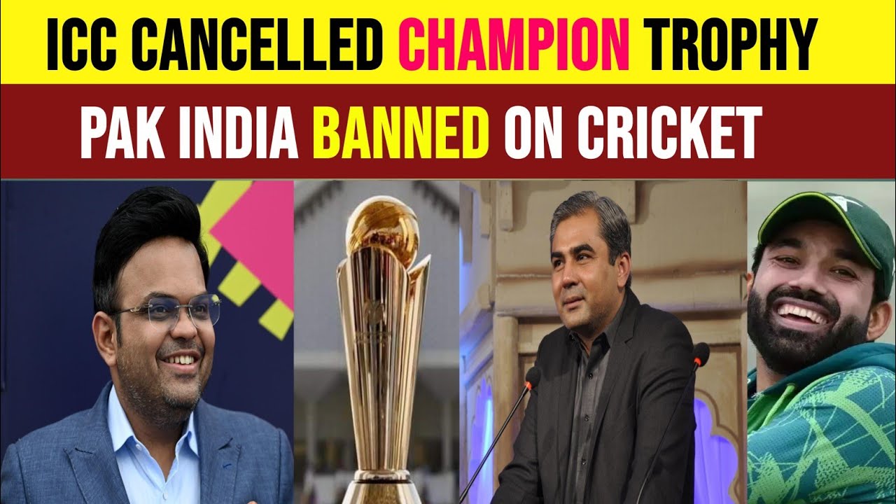 Icc Is Going to Cancel Champion trophy And Icc Will Ban team india and ...