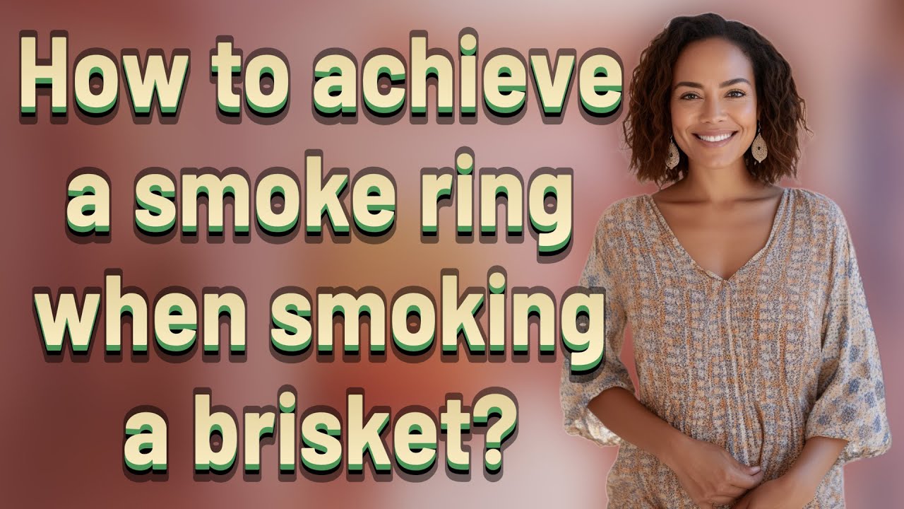 How to achieve a smoke ring when smoking a brisket? - YouTube