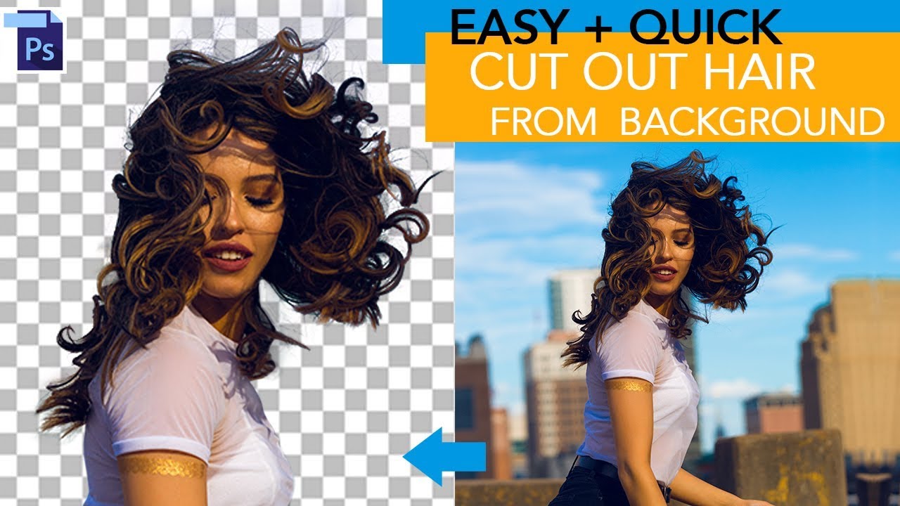 How to cut out hair from background Smoothly | EASY+QUICK | photoshop ...