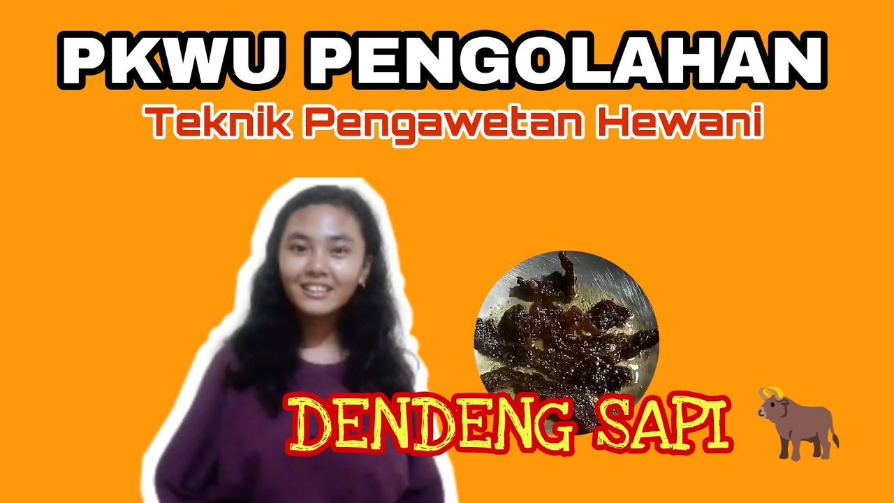 PKWU_ PENGAWETAN HEWANI_DENDENG SAPI - YouTube