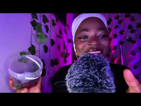 ASMR Türkçe. Gummy şekeri yeme ve rastgele kız konuşmaları