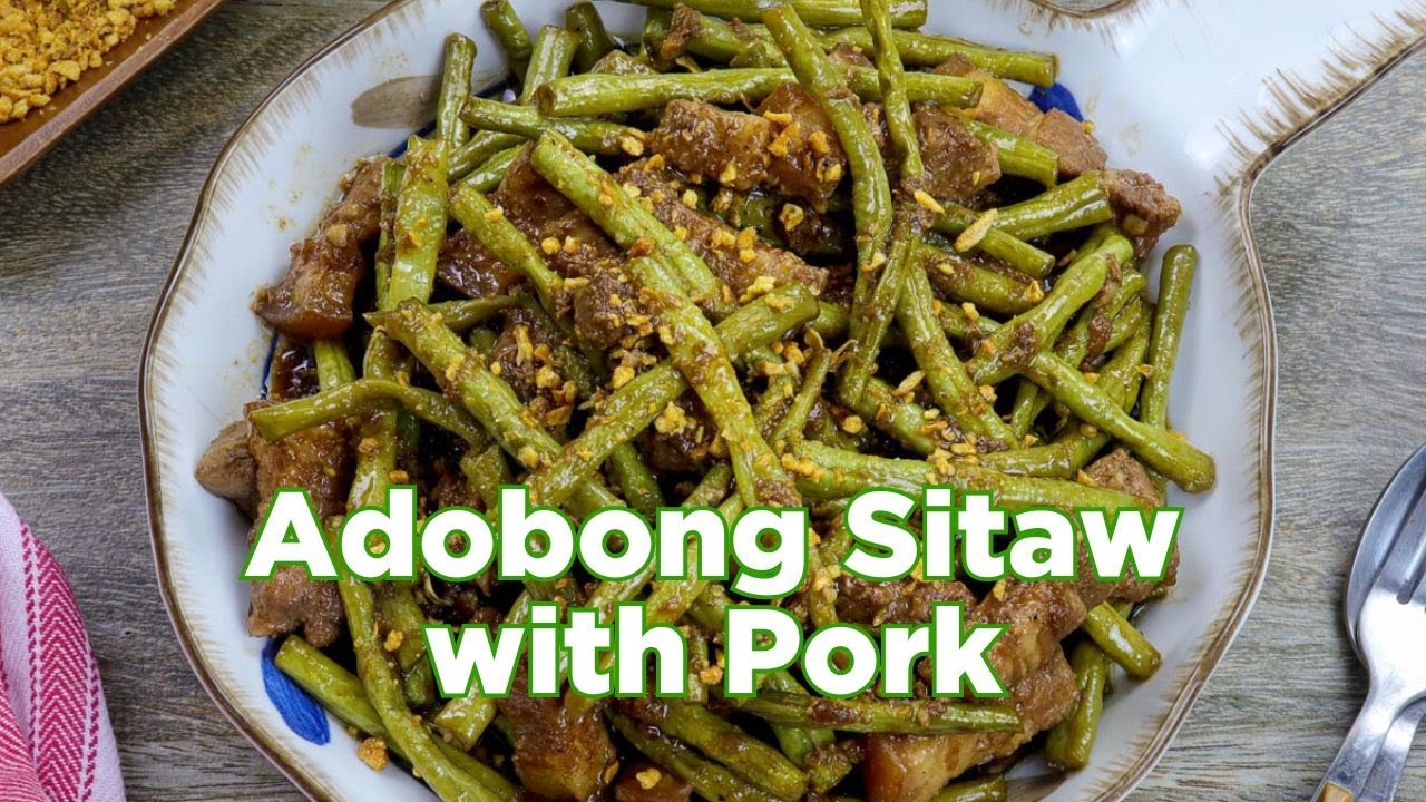 One-Pot Adobong Sitaw with Pork: Quick and Delicious - YouTube