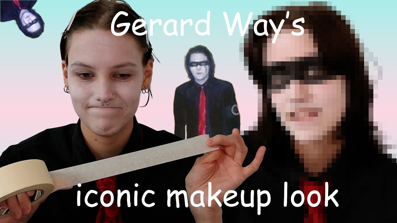 I recreated Gerard Way's iconic makeup look - YouTube