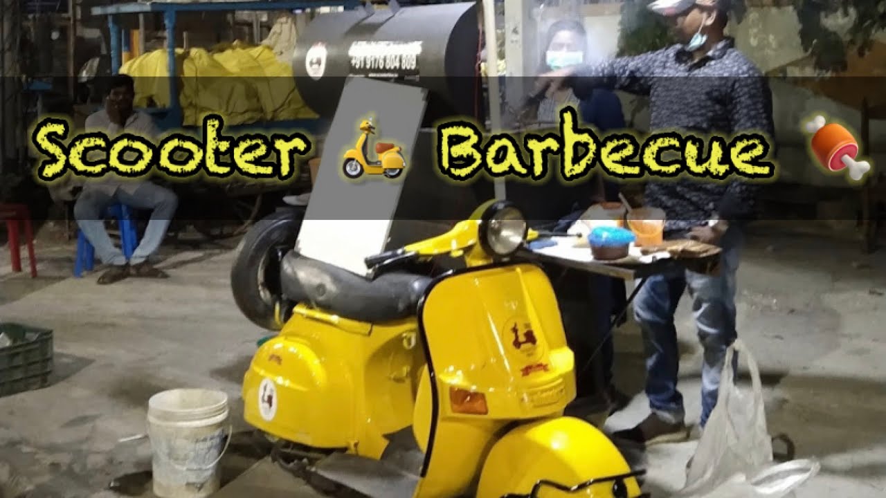 Delicious chicken Barbecue on a scooter / Must Try / Amazing Taste 😋 ...