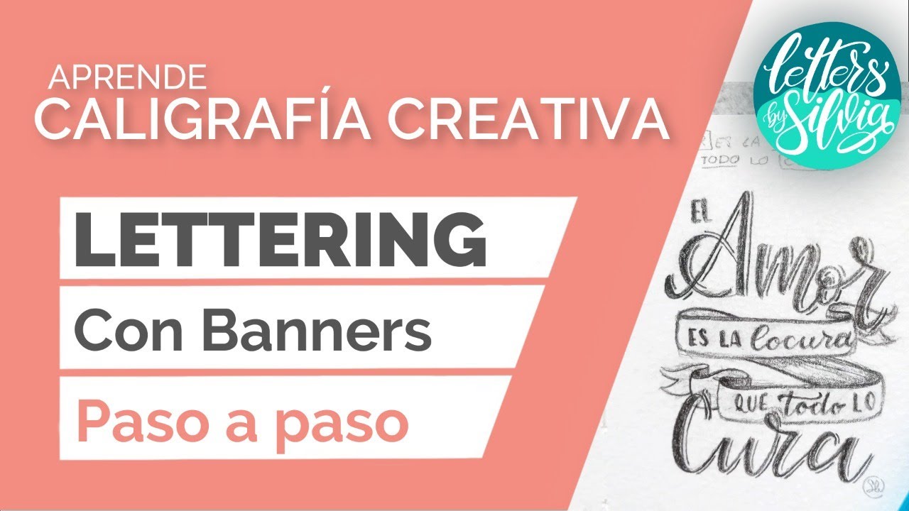 Cómo Hacer Lettering con Banners - Directo con Letters by Silvia - YouTube