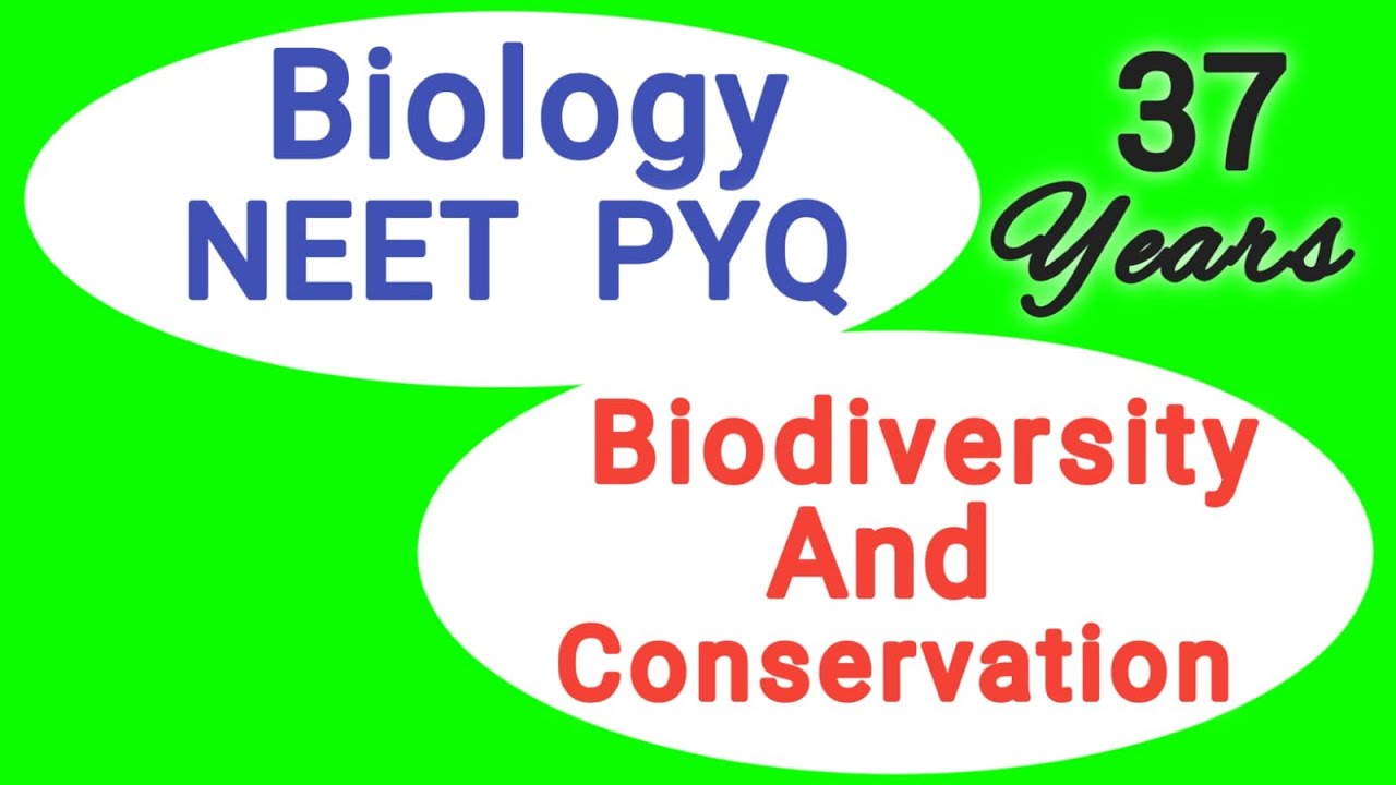 NEET PYQ-Biology MCQ -Biodiversity and Conservation - YouTube