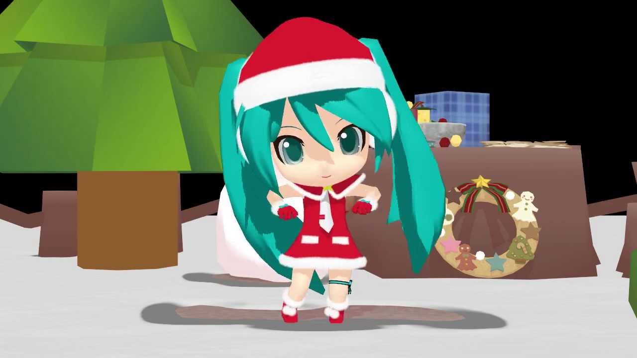 Nendoroid Santa Miku Hatsune's Te-yu-te【Christmas VOCALOID-MMD】 - YouTube
