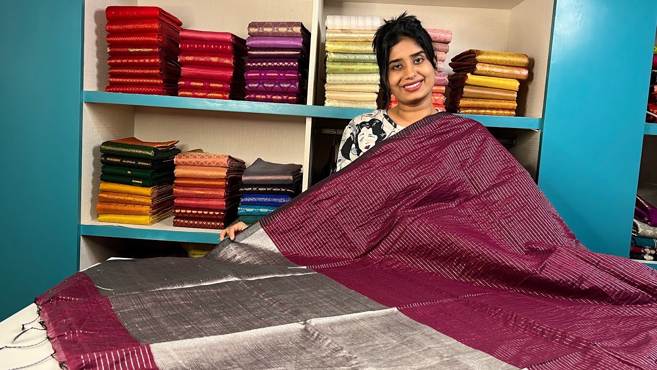 Budget Function wear Sarees (Cotton Silk) - YouTube