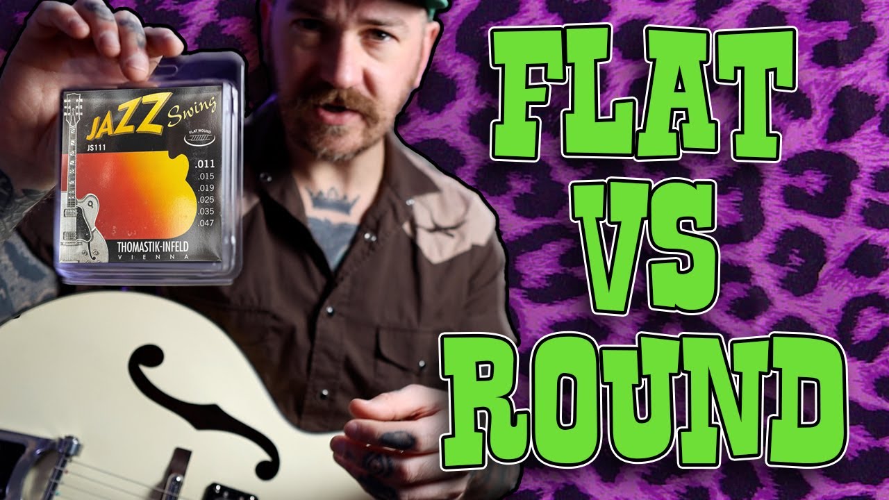 What Is The Point Of Flat Wound Guitar Strings? - YouTube