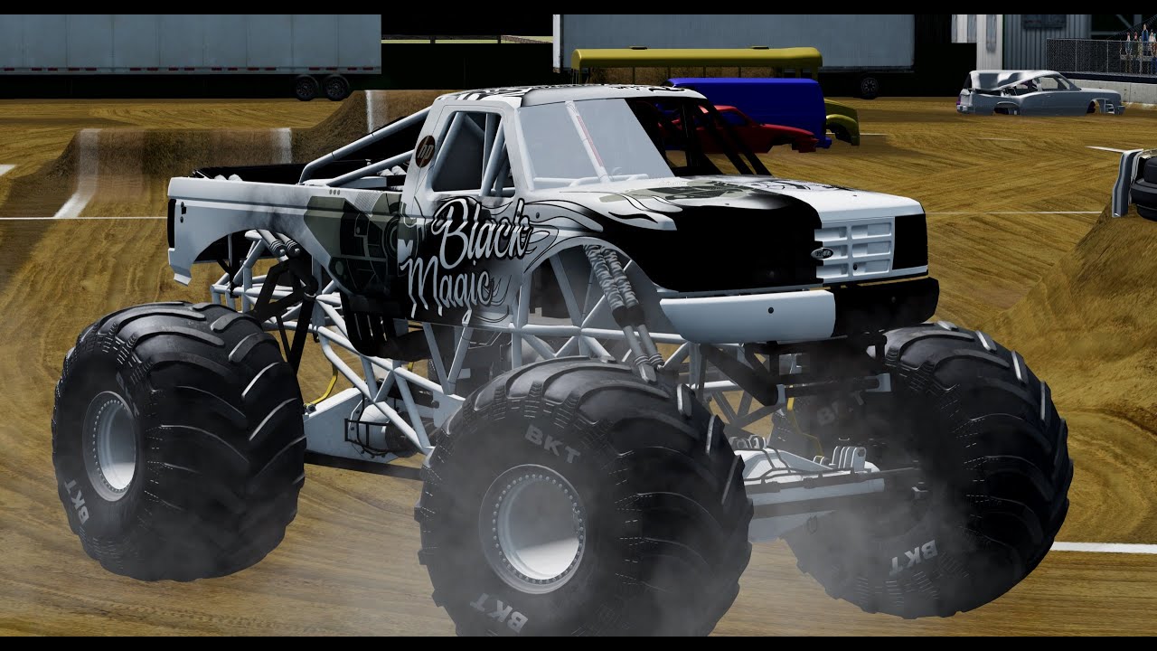 BeamNG.Drive Monster Jam; QUAD Cantilever suspension?? - YouTube