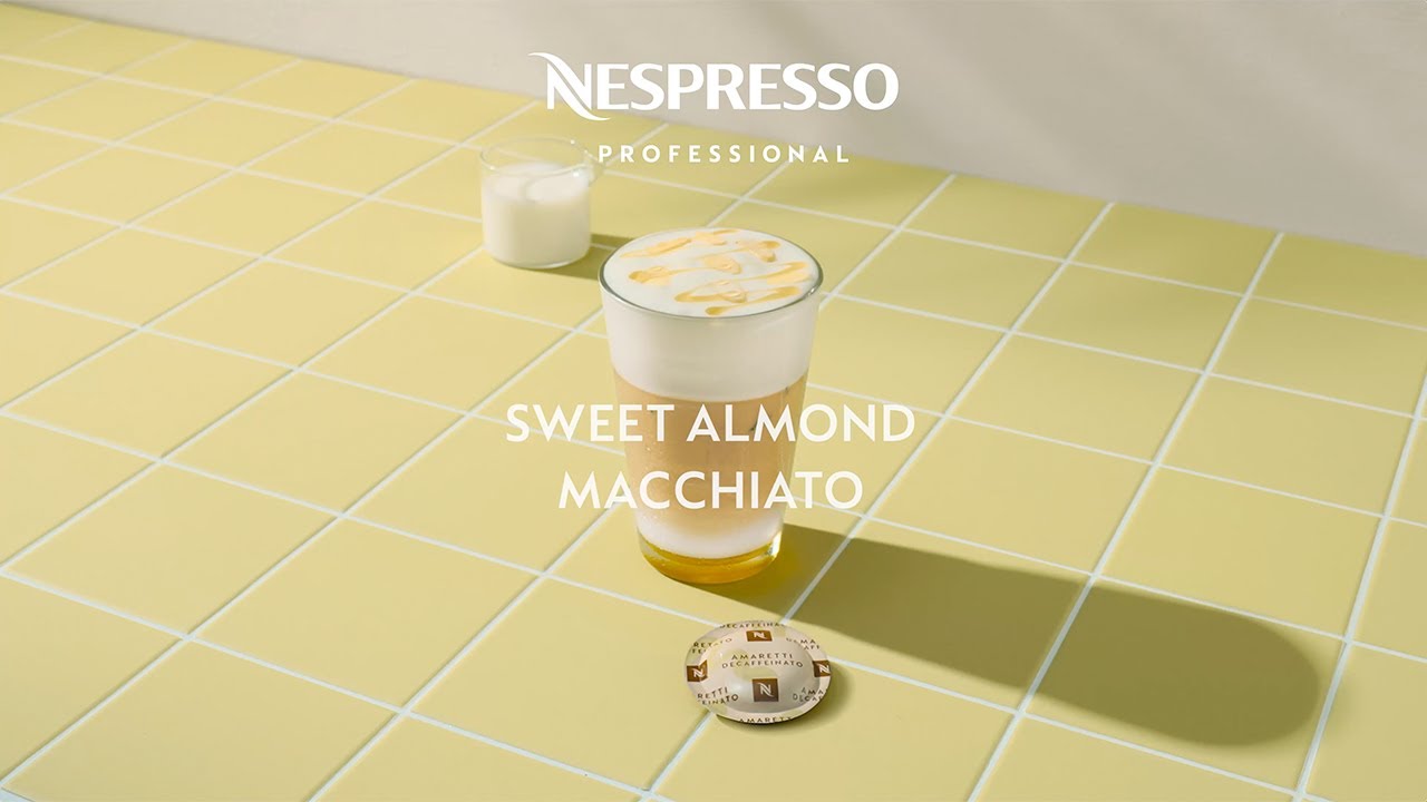 Nespresso Professional - Amaretti Decaffeinato - Sweet Almond Macchiato ...