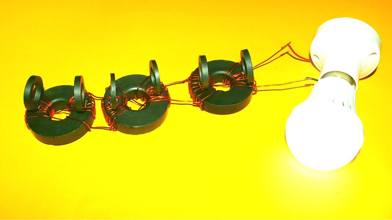 Using Magnets ! Free Energy Light Bulbs Using Magnets 100% Work - Free ...