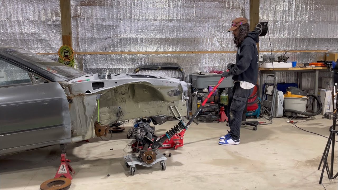 S13 FRONT SUBFRAME REMOVAL AND DISASSEMBLY - YouTube