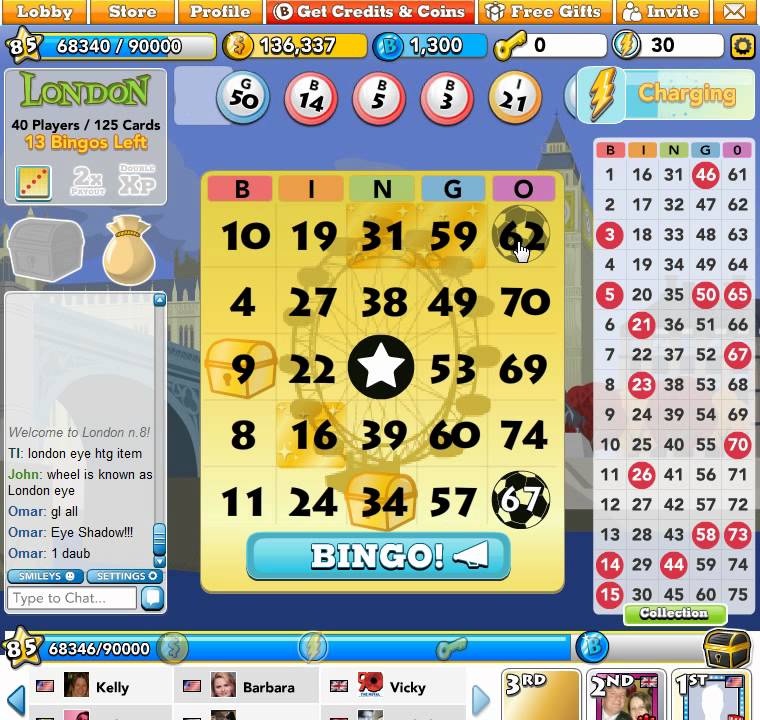 Bingo Blitz:(EYE WIN) LONDON***in 3D*** - YouTube