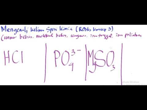 2 berlatih mengenali spesi dalam kimia - YouTube