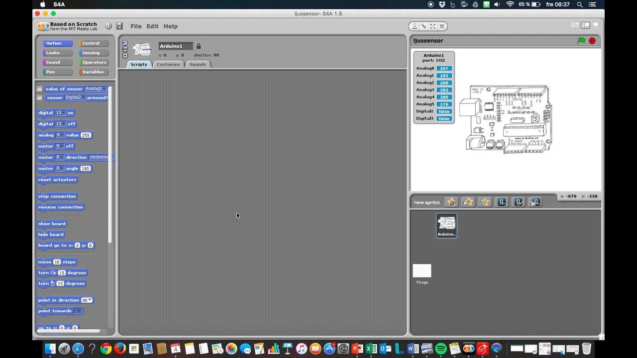 Arduino fotoresistor - Programmering i s4a för att styra något med hjälp av ljus. - YouTube