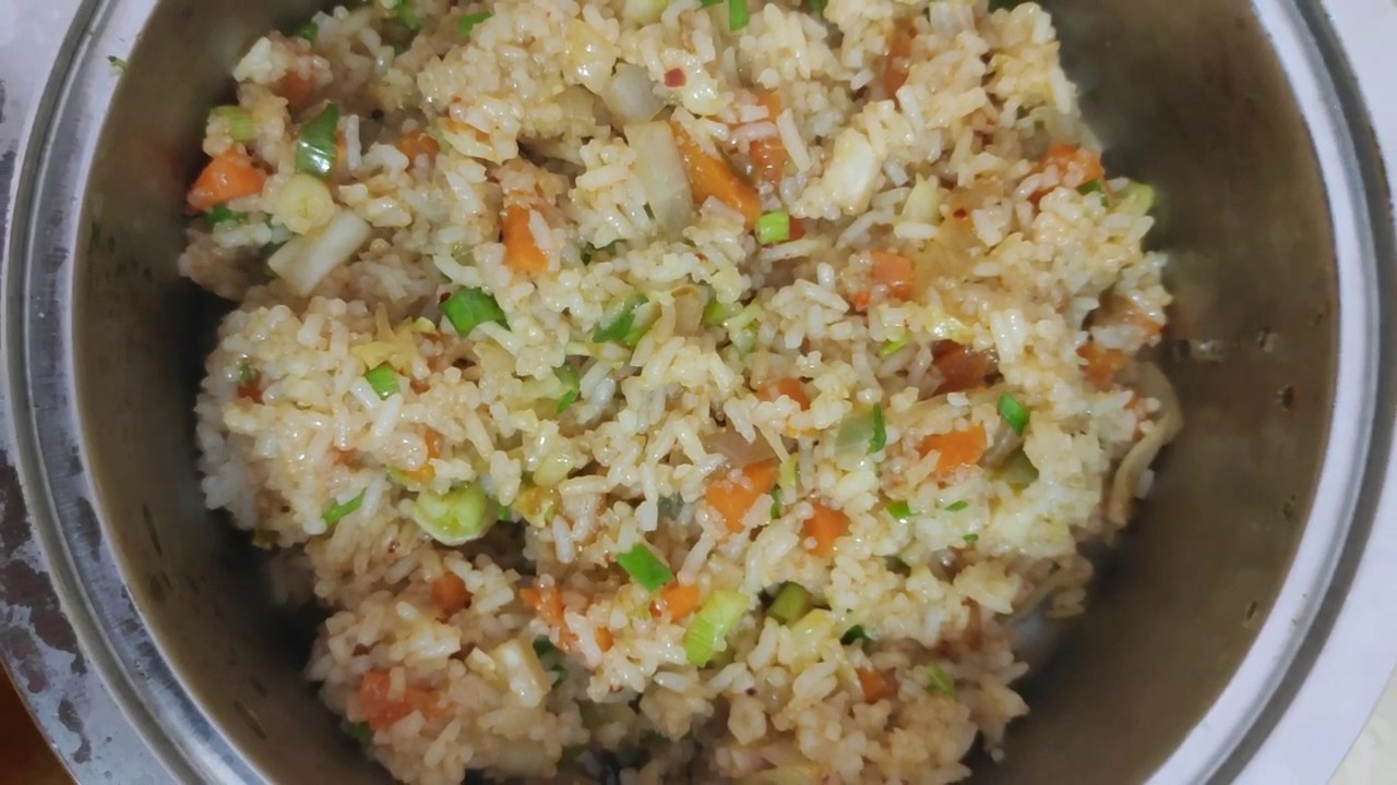 २ मिनट वाली वेज फ्राइड राइस - 2 Min Veg Fried Rice Street Style ...
