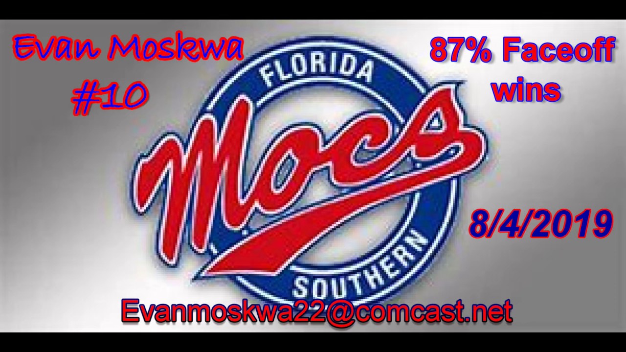 Evan Moskwa lacrosse at Florida Southern 2019 - YouTube