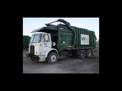 1988 White Xpeditor Rear Loader Garbage Truck (Drive By)